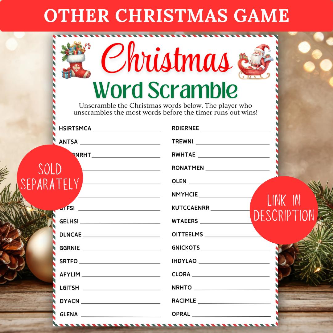 Christmas Fact or Fiction Game, Christmas Party Game, True or False ...