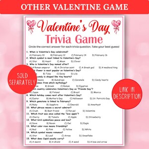 Valentine's Day Fact or Fiction Game, Valentines Party Game, True or ...