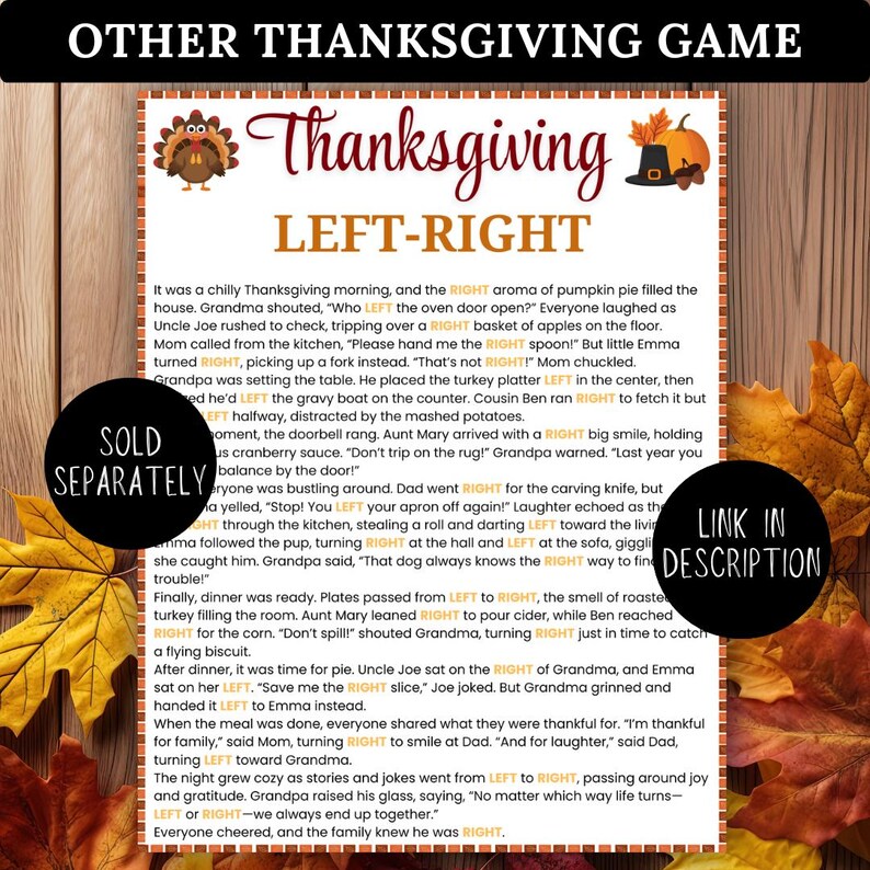 Thanksgiving Think Fast Game, Trivia Game, Thanksgiving Game, Think ...