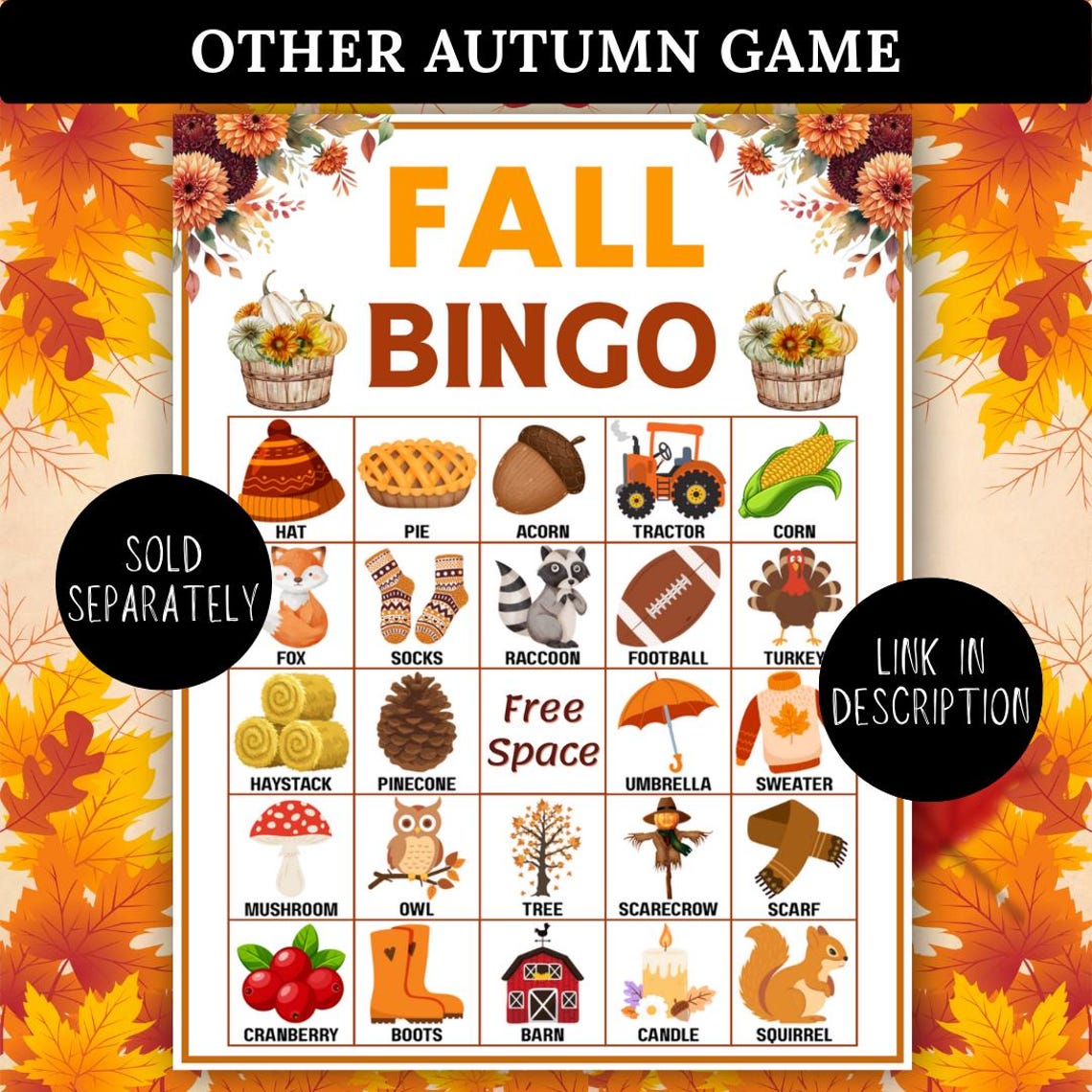 Fall Finish the Phrase Game, Printable Autumn Party Games, Fun Fall ...