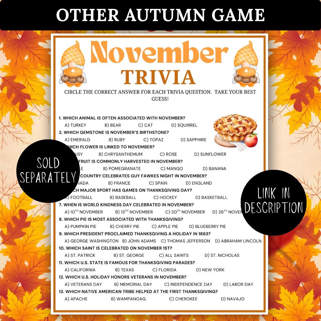 Fall Scavenger Hunt, Printable Outdoor Treasure Hunt for Kids, Hunt ...