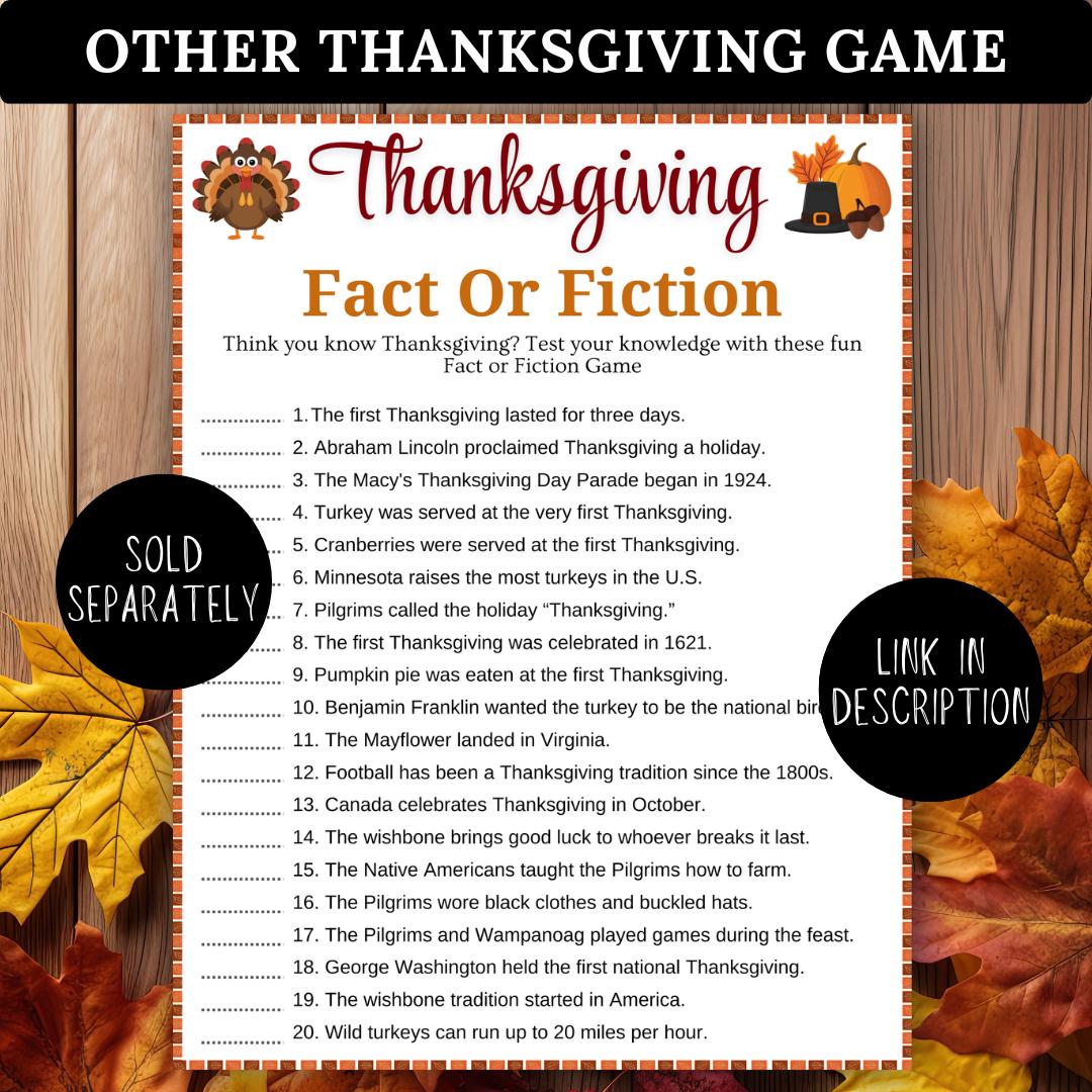 Left Right Thanksgiving Game, Pass the Prize Gift Exchange Game, Left ...