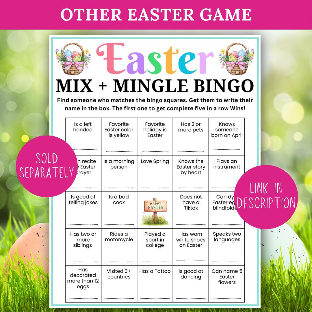 Easter Jeopardy Game, Printable Activity, Easter Party Game, Trivia ...