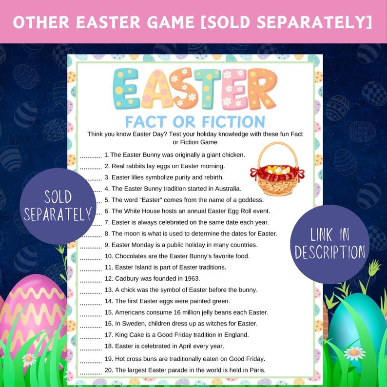 Easter Day Would You Rather Game, Printable This or That Games for Kids ...