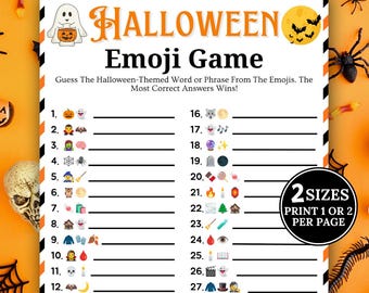 Halloween Emoji Games, Emoji Pictionary Halloween Game, Trick or Treat ...