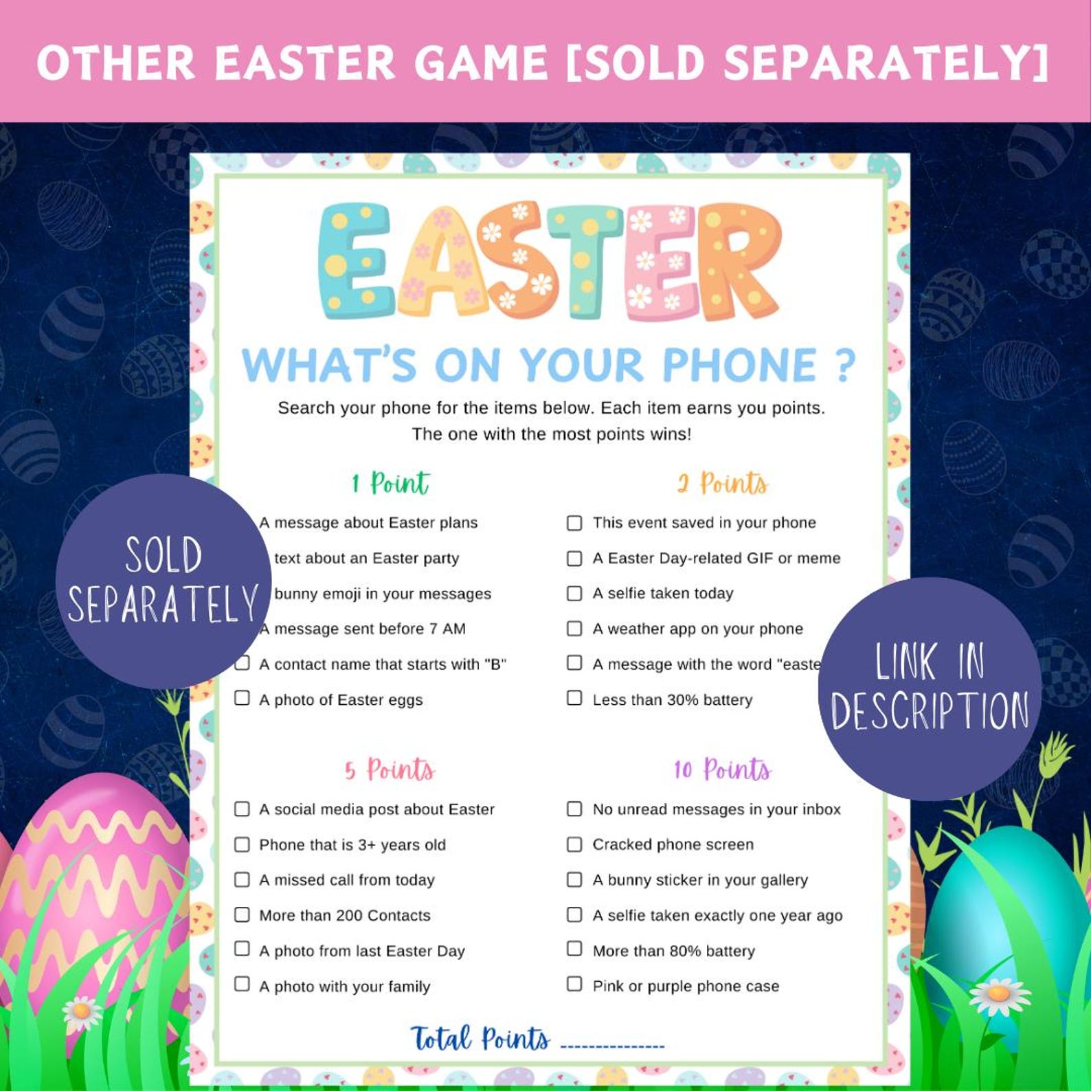 Who is Most Like the Easter Bunny Game, Printable Easter Game, Easter ...