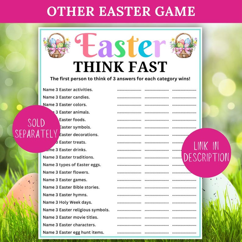 Easter This or That Game, Printable Would You Rather Game, Party Games ...