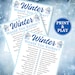 Winter This or That Game, Printable Would You Rather Game, Party Games ...