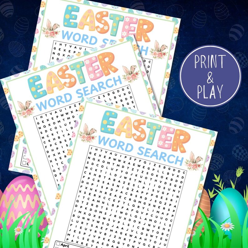 Easter Day Word Search Game, Easter Day Word Find, Printable Word ...
