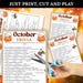 October Trivia Game, Printable October Quiz, Fall Games, Fall Party ...