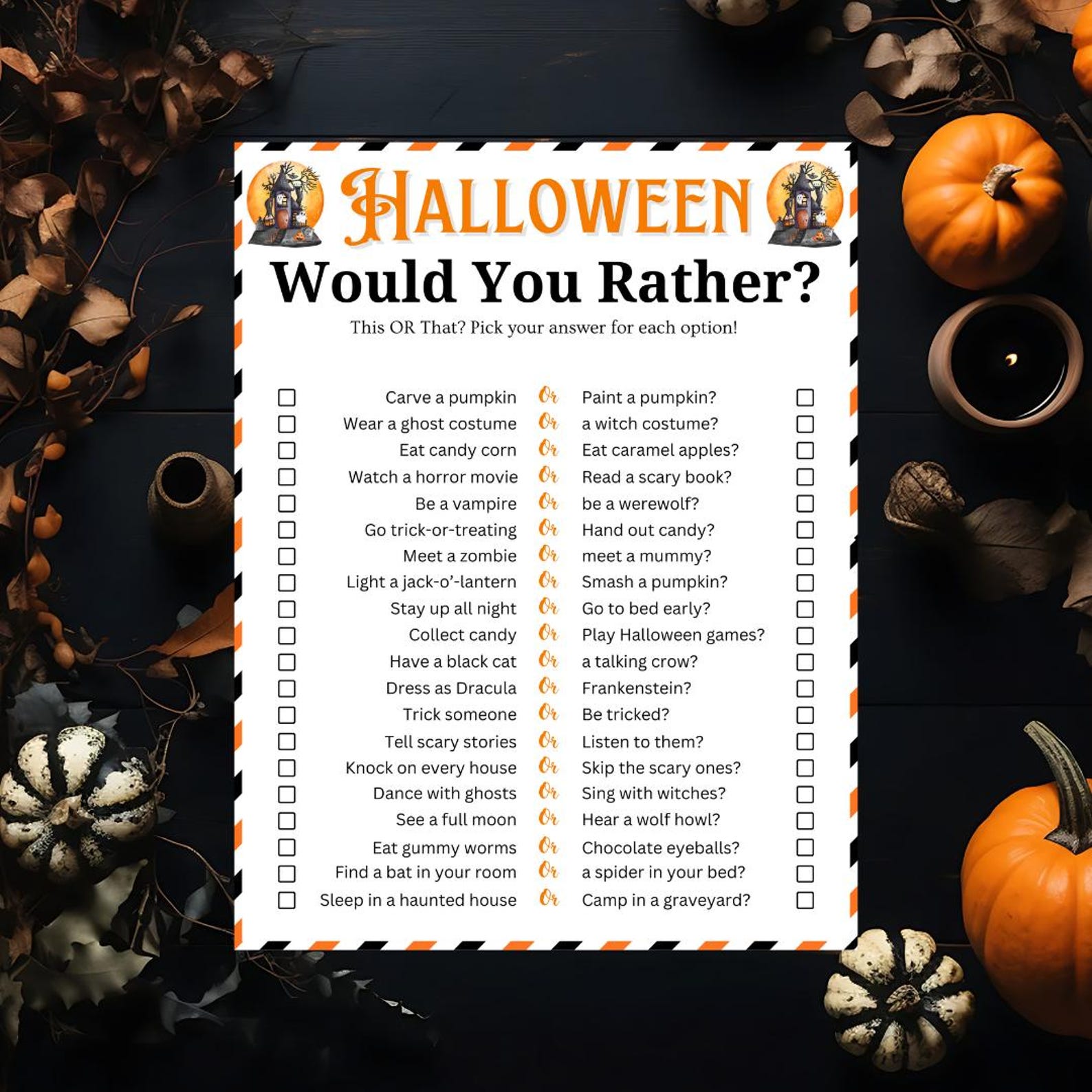 Halloween This or That Game, Would You Rather Game, Halloween Games ...