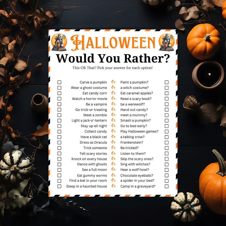 Halloween This or That Game, Would You Rather Game, Halloween Games ...