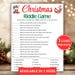 Christmas Riddles Game, Christmas Riddle Me This Game, Holiday Riddles ...