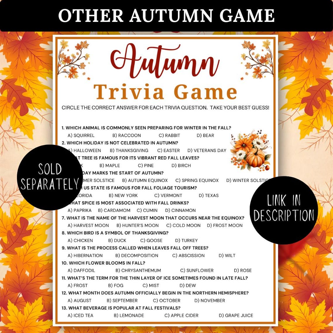 Autumn Word Scramble Game, Printable Fall Games, Word Unscramble ...