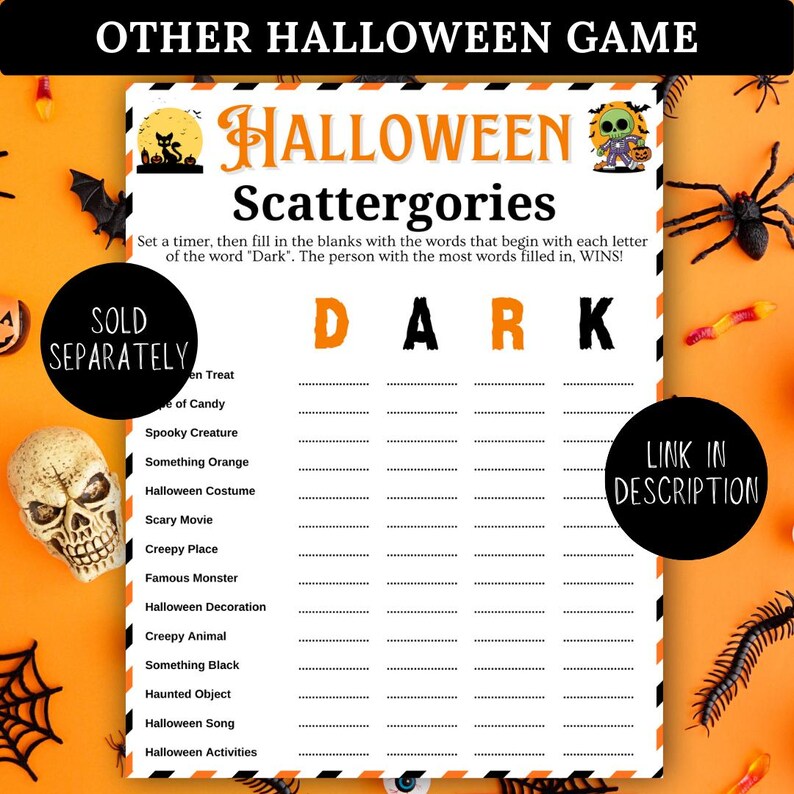 Halloween Think Fast Game, Halloween Games, Think Quick, Halloween ...