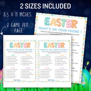 Easter Day What's on Your Phone Game, Easter Party Game - Printable ...