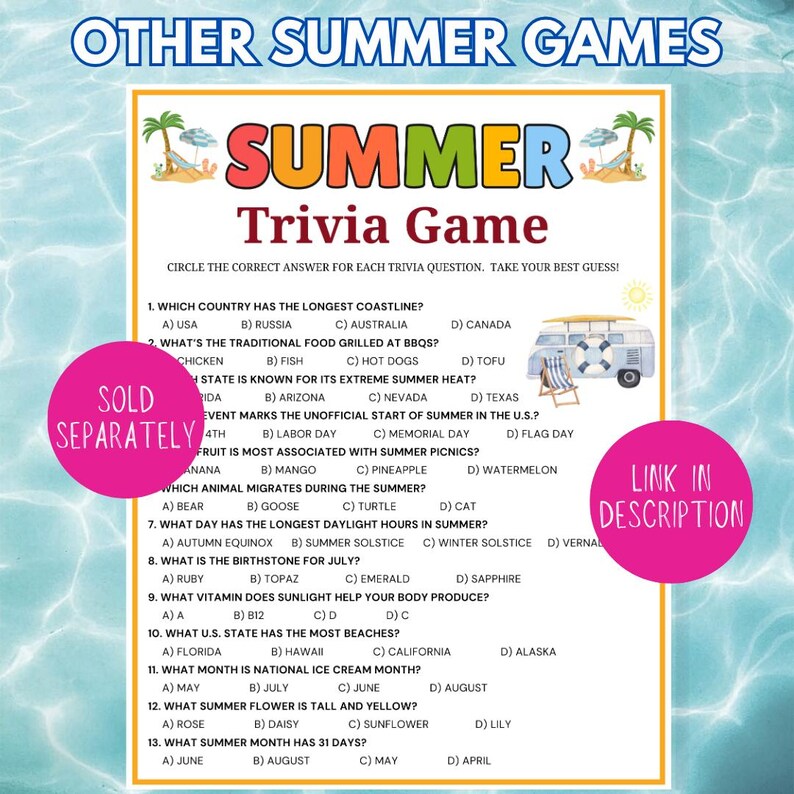 Summer Left Right Game, Pass the Prize Gift Exchange Game, Family ...
