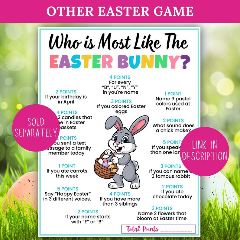 Easter Pass the Egg Game, Easter Dice Game, Easter Party Game for Kids ...