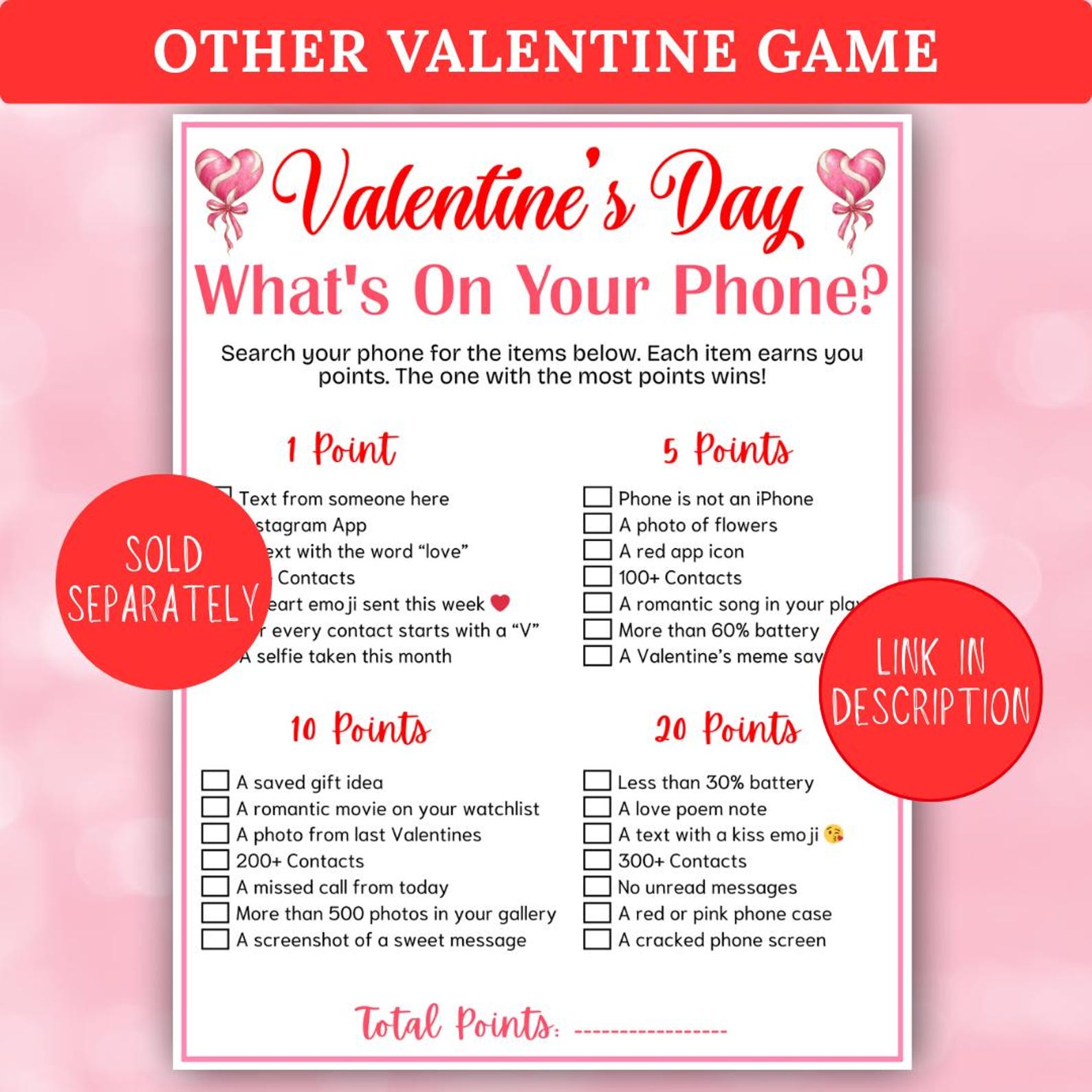 Valentine's Day This or That Game, Would You Rather Game, Party Games ...