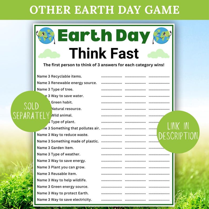 Earth Day This or That Game, Printable Would You Rather Game, Earth Day ...