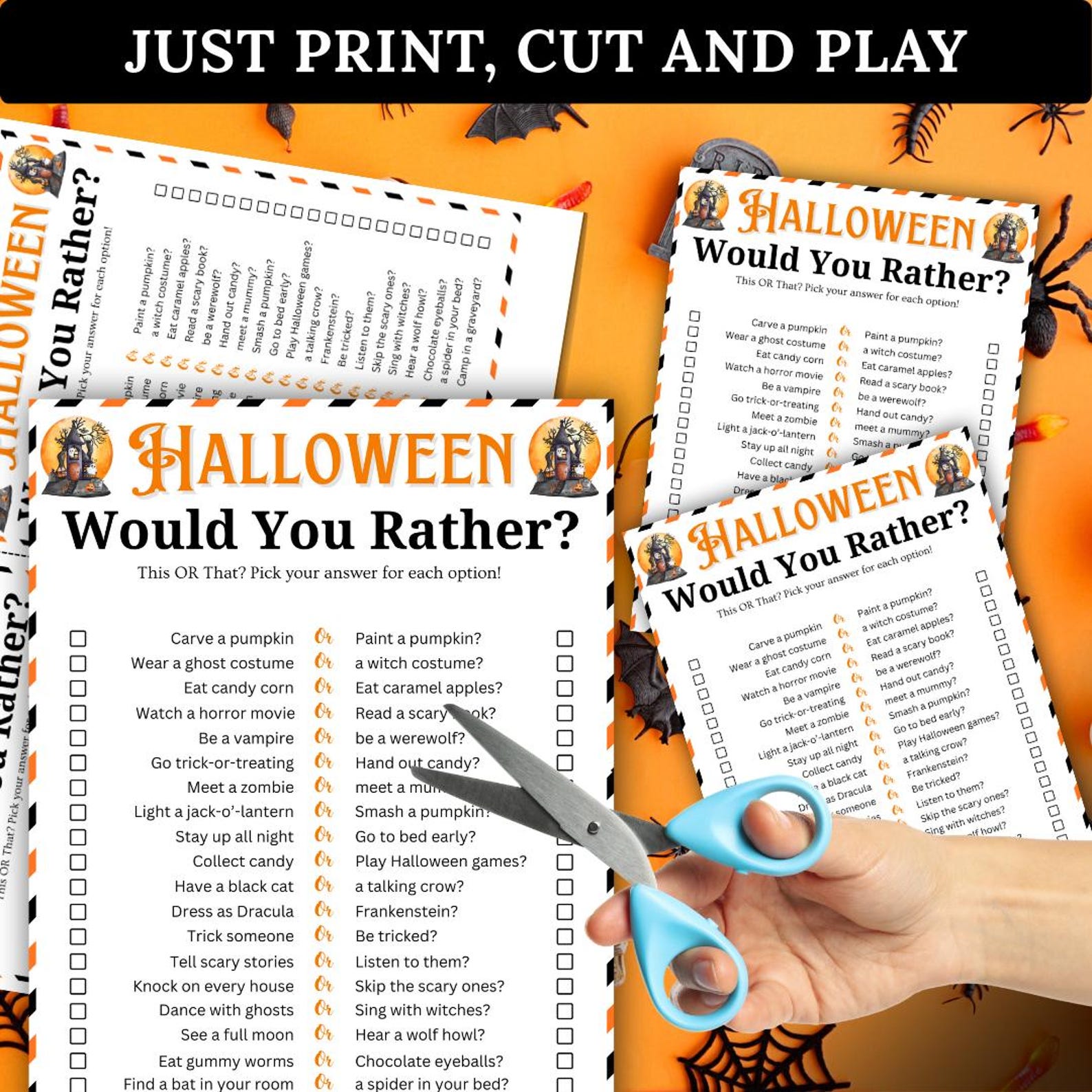 Halloween This or That Game, Would You Rather Game, Halloween Games ...