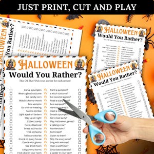 Halloween This or That Game, Would You Rather Game, Halloween Games ...