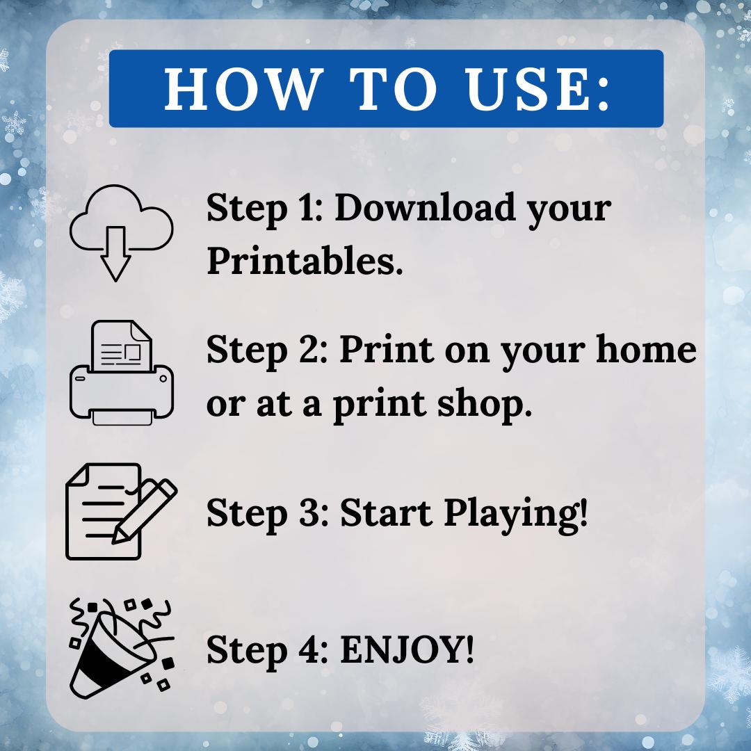 Winter Word Scramble Game, Printable Winter Game, Word Unscramble ...