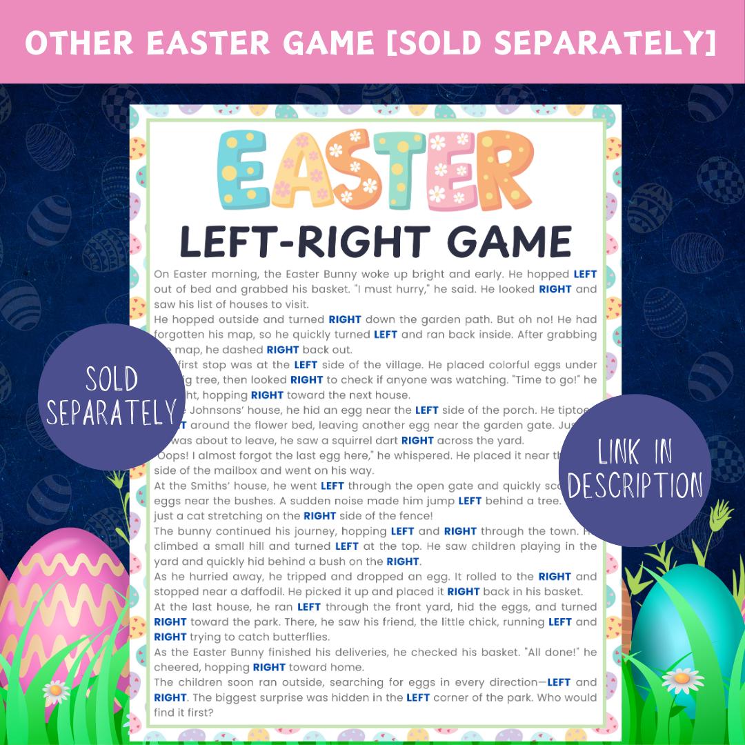 Easter Day Trivia Game, Easter Quiz Printable Game, Easter Egg Hunt ...