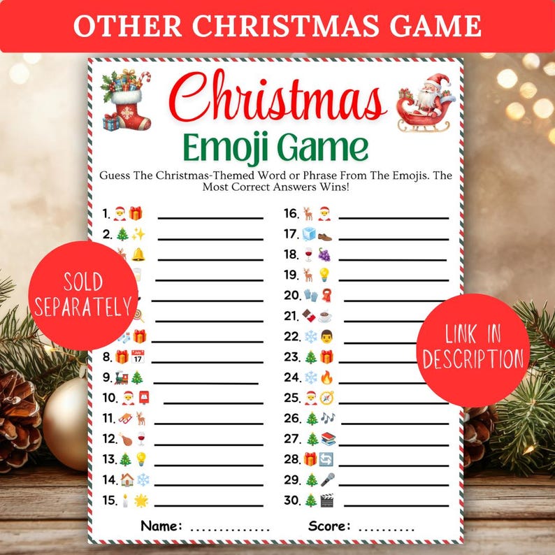 Christmas Which Came First Game, Christmas Trivia Quiz, Printable ...
