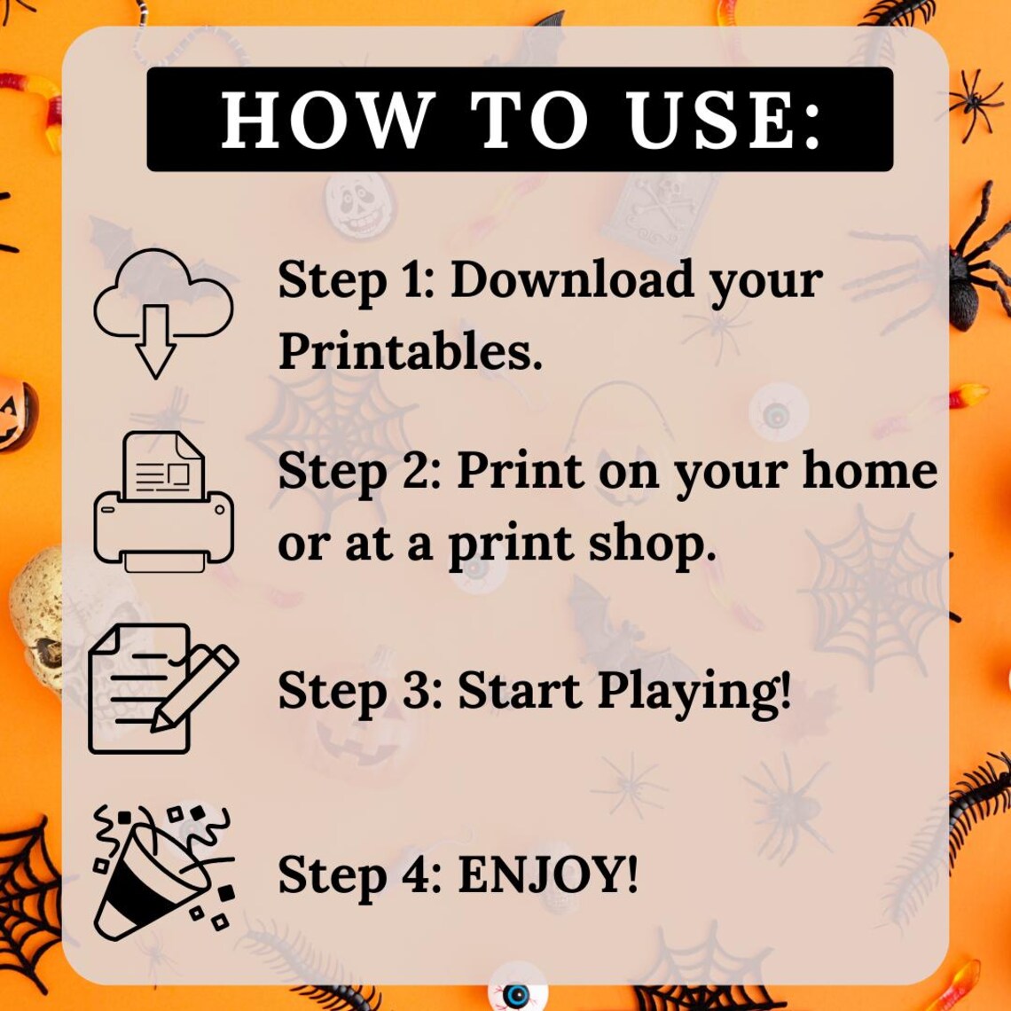Halloween Selfie Scavenger Hunt Game, Printable Halloween Party Games ...
