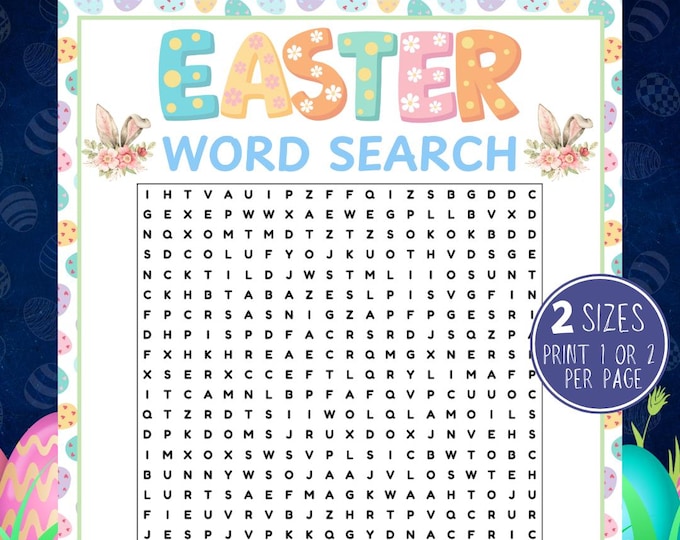Easter Day Word Search Game, Easter Day Word Find, Printable Word ...