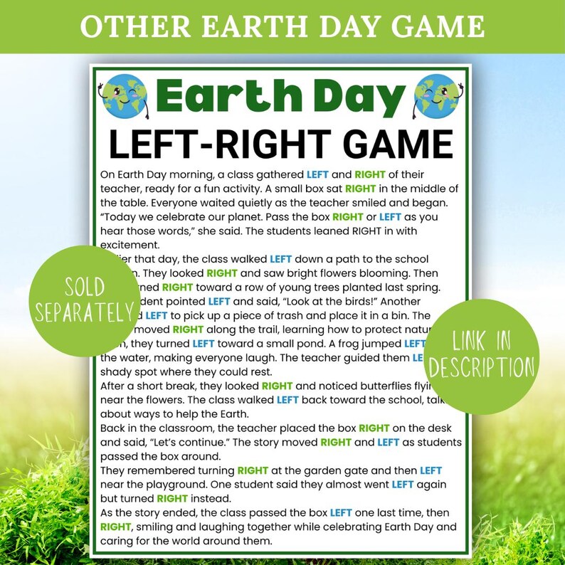 Earth Day Mad Libs, Earth Day Game, Earth Day Party Game, Earth Day ...
