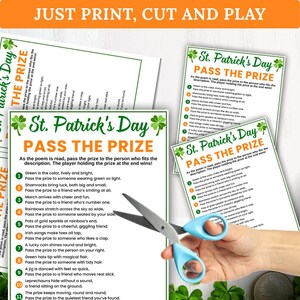 St Patrick's Day Pass the Prize Game, Pass the Gift, St Paddy's Game ...