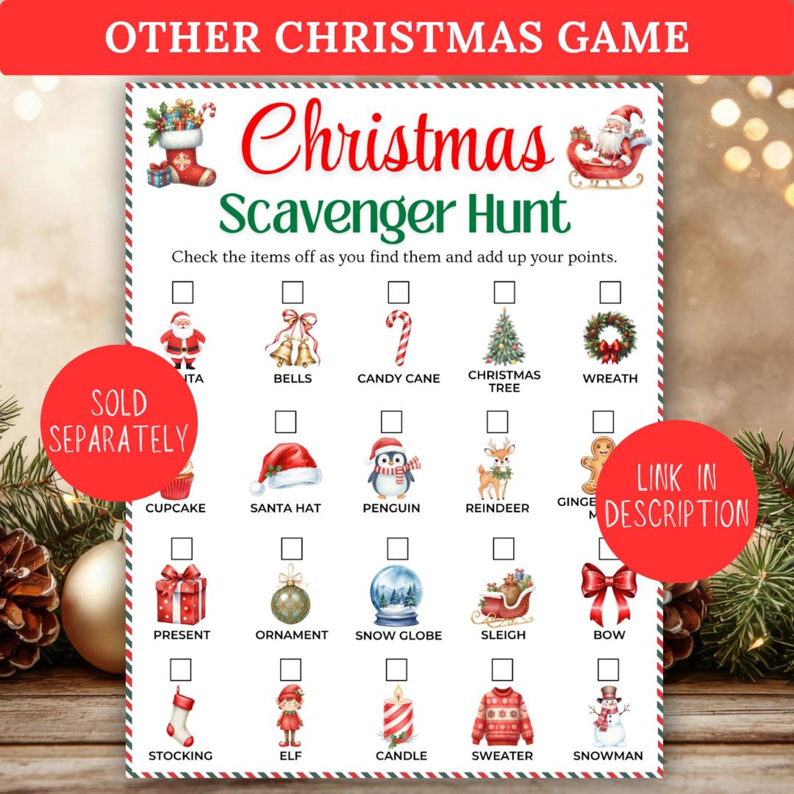 Who is Most Like Santa Game, Christmas Game, Christmas Activity, Santa ...