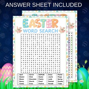 Easter Day Word Search Game, Easter Day Word Find, Printable Word ...