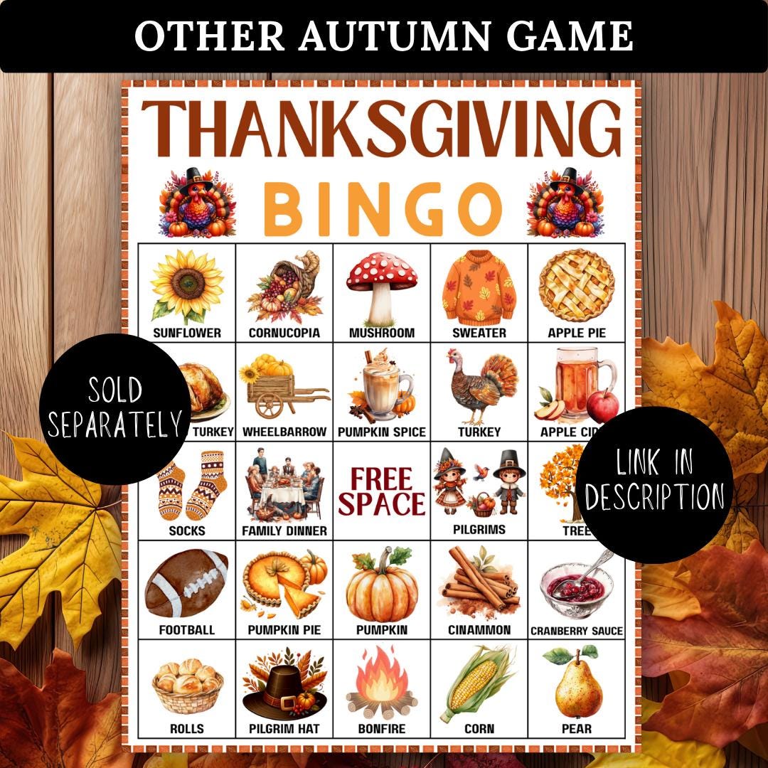 Thanksgiving Trivia Game, Printable Thanksgiving Game, Fall Games ...