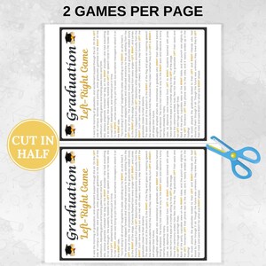 Graduation Left Right Game, Pass the Prize Gift Exchange Game ...