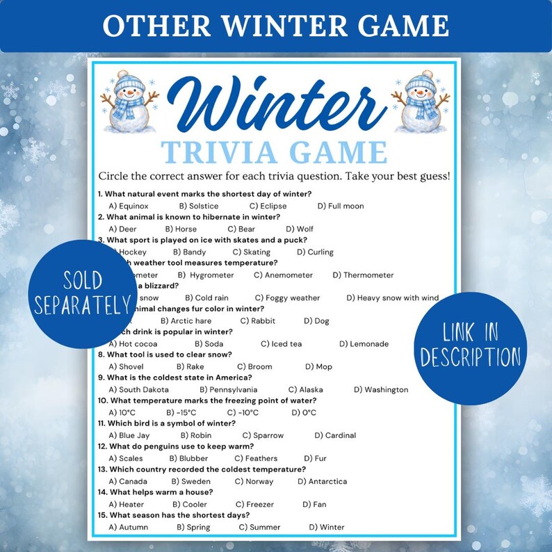 Winter Whats on Your Phone Game, Winter Party Game, Printable Family ...
