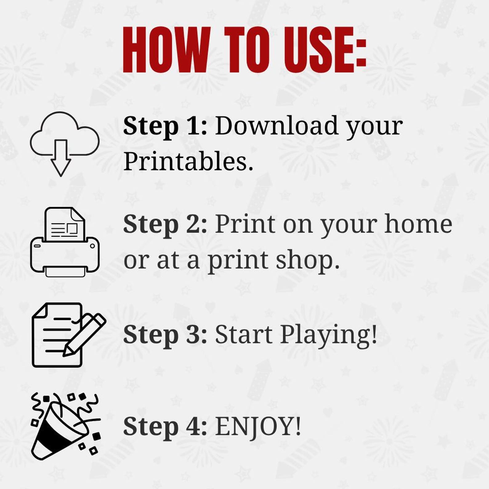 4th of July Riddle Game, Printable 4th of July Party Games, Patriotic ...