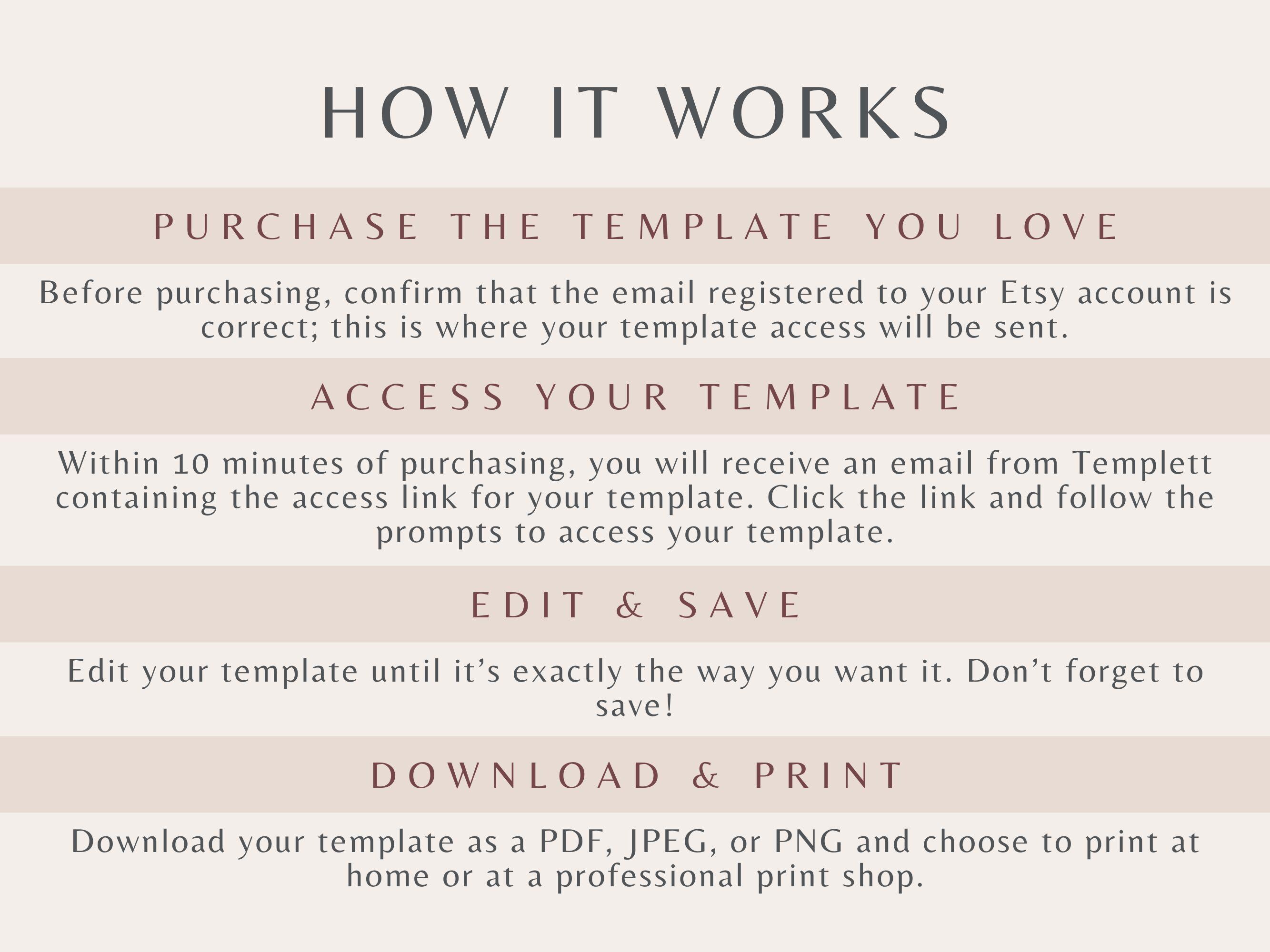 Summer Menu Template, Printable Pool Party Menu, Backyard BBQ Menu ...