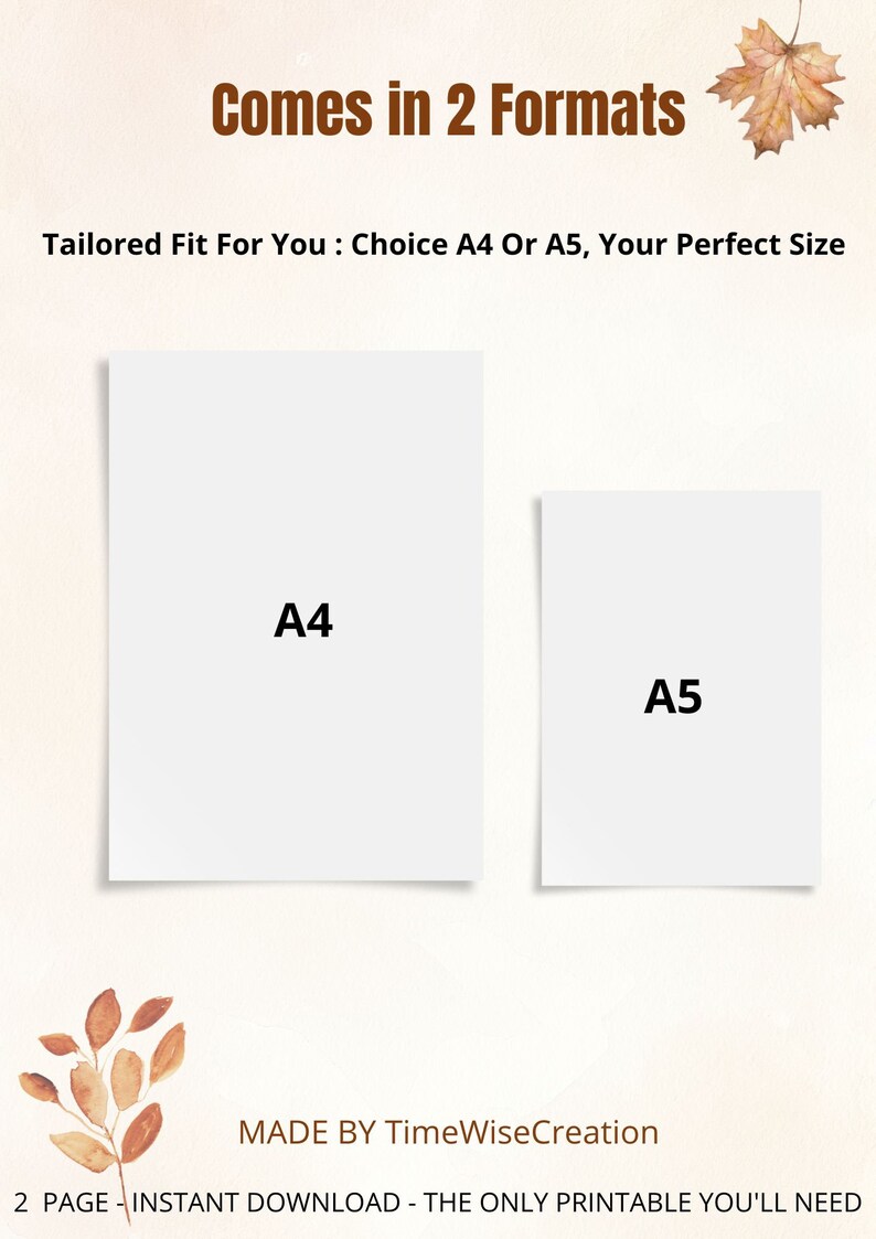 Printable and Interactive PDF Guide for TV Series: A4/a5/letter/half ...