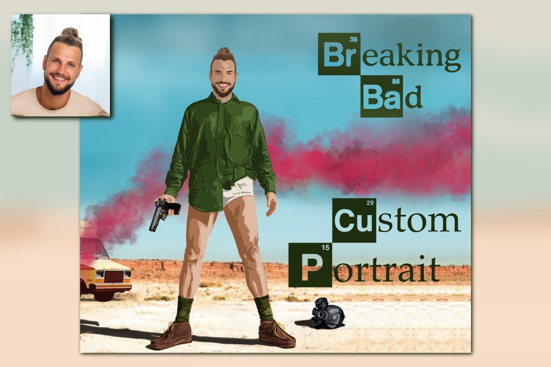 Breaking Bad Custom Portrait: Walter White Gift (digital Download) - Etsy