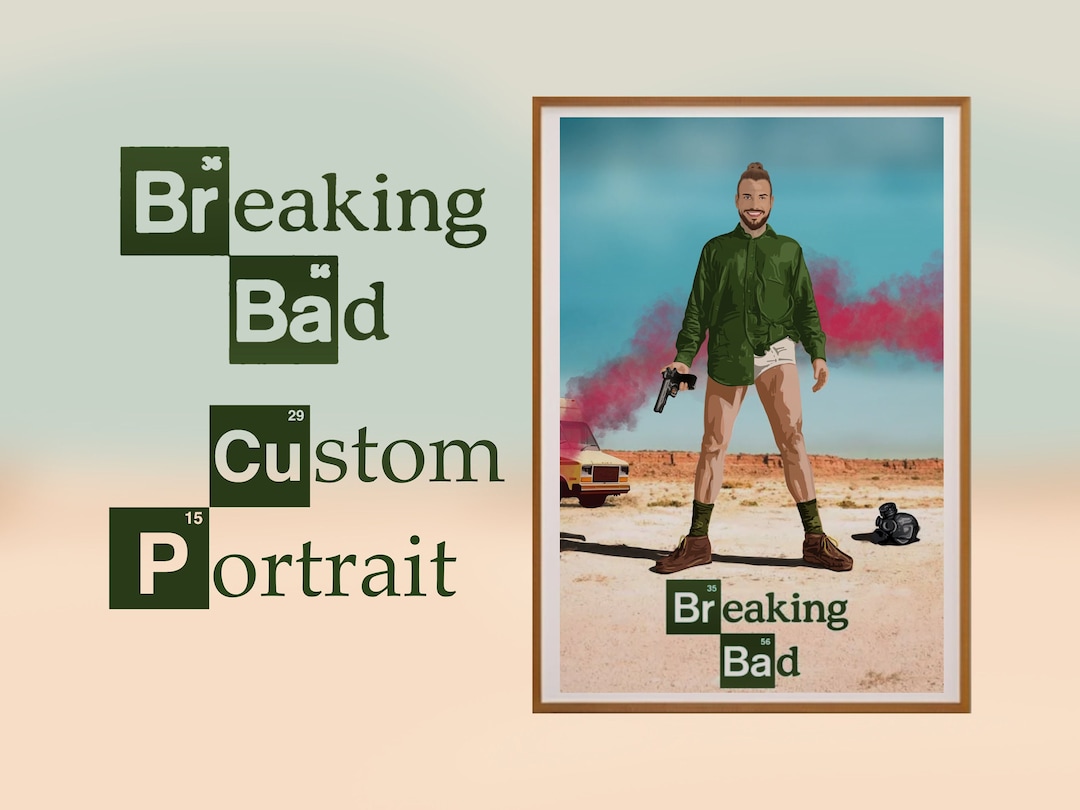 Breaking Bad Custom Portrait: Personalized Walter White Gift (digital ...