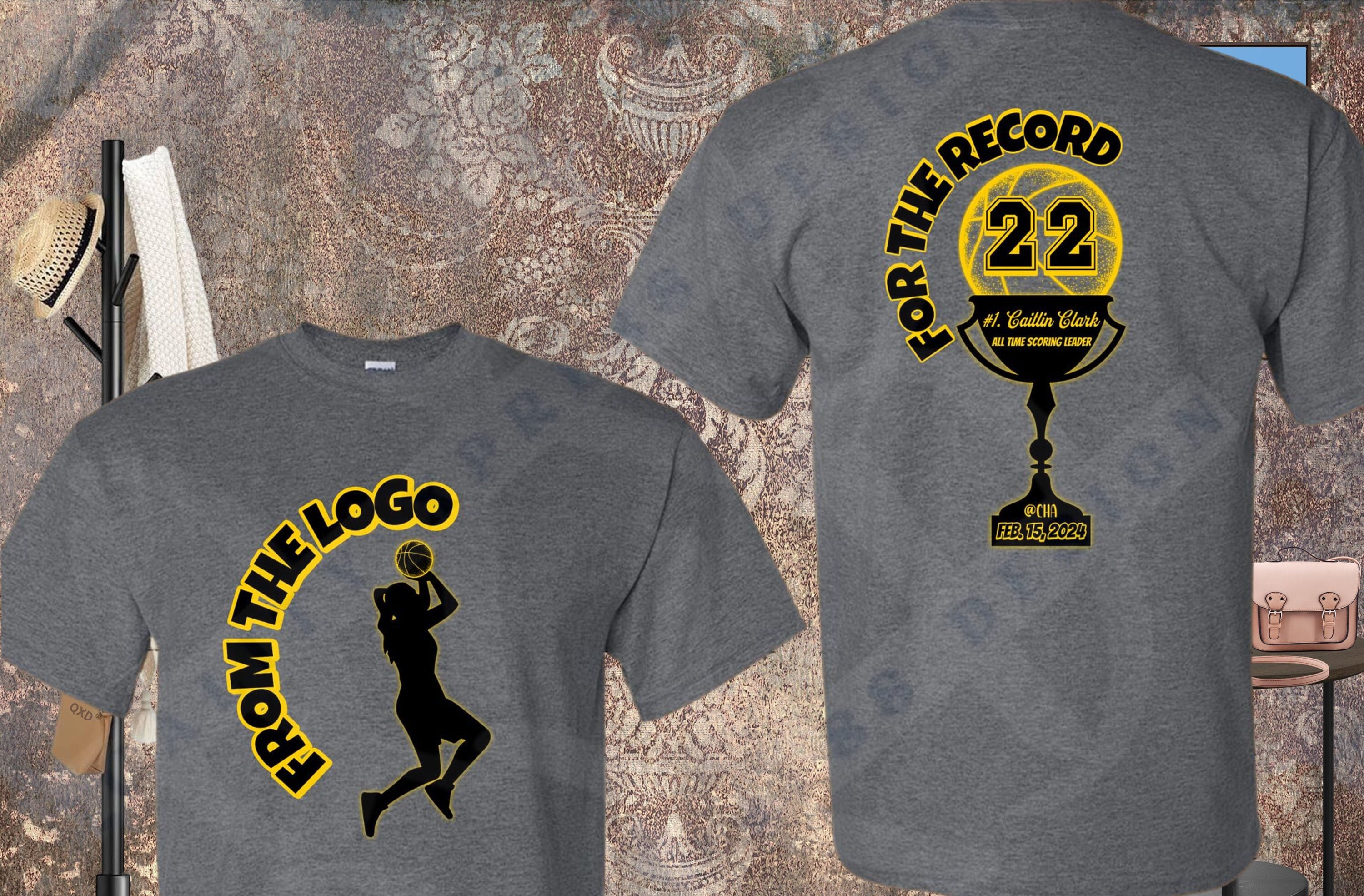 From the Logo, For the Record, Caitlin Clark Fan Shirt, Breaking ...