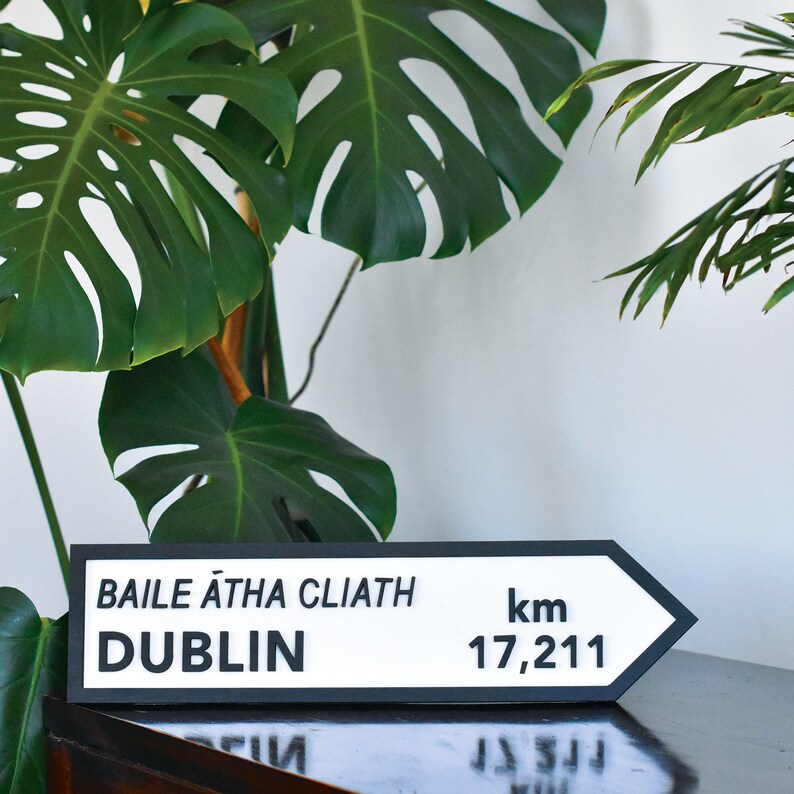 Personalised Vintage Irish Road Sign | Custom Irish County Sign ...