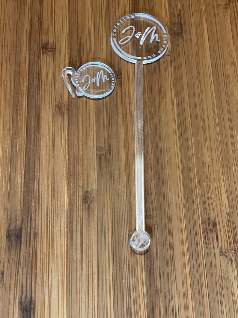 Personalized Logo Cocktail Stirrers & Drink Tags for Events, Custom ...