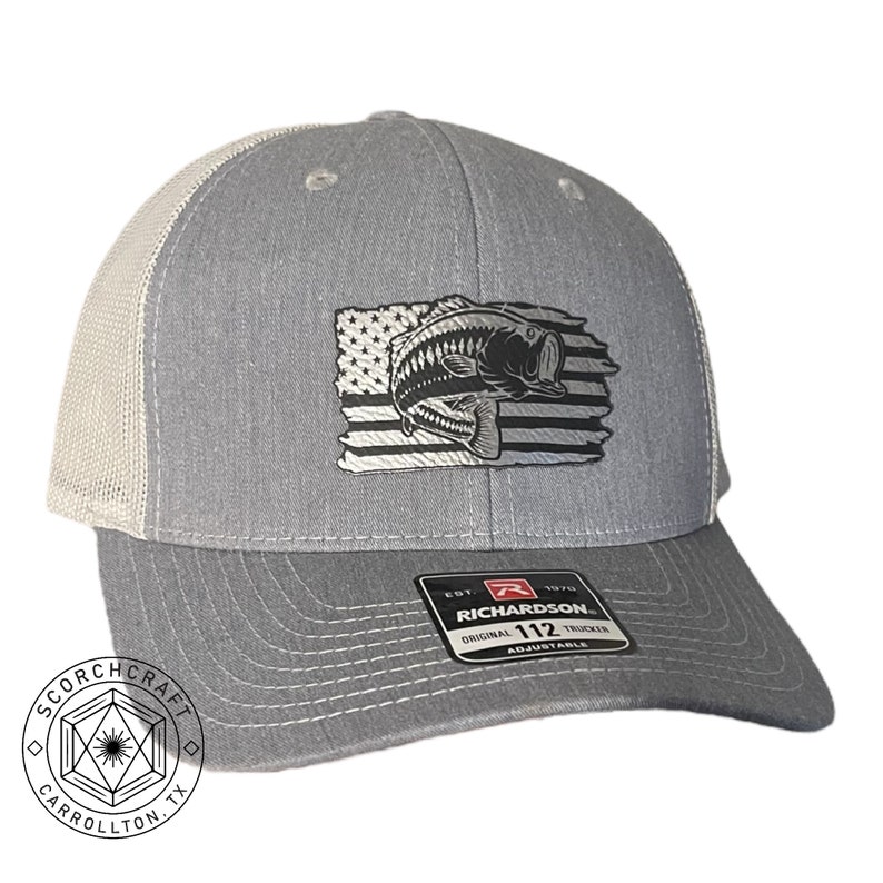 Bass American Flag Hat Patch File - Etsy