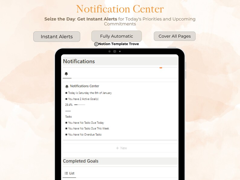 Notion Vision Board, 2024 Vision Board, Goal Setting Planner, Vision Board Notion Template ...