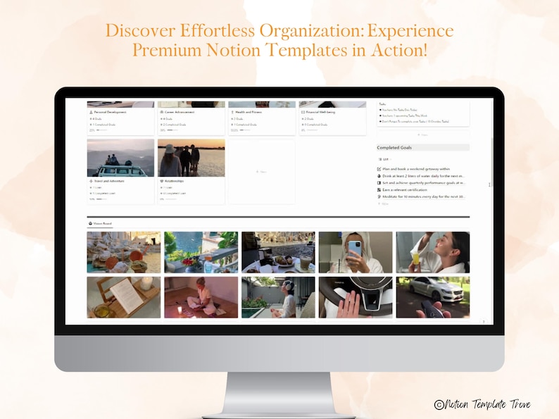 Notion Vision Board, 2025 Vision Board, Goal Setting Planner, Vision ...