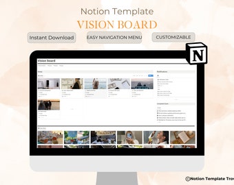 2024 Vision Board Notion Template - Etsy